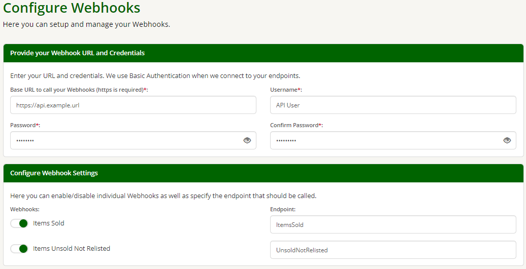 Using Webhooks – GunBroker