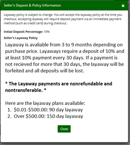 Buying with Layaway – GunBroker